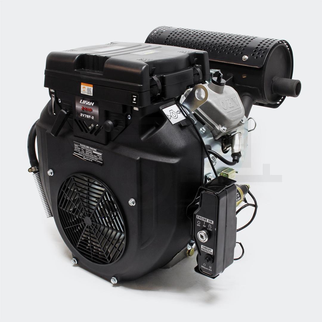 LIFAN 2V78F-3 fűnyíró traktor motor, önindítóval 15kW, két hengeres kivitel - Stabil motorok ...